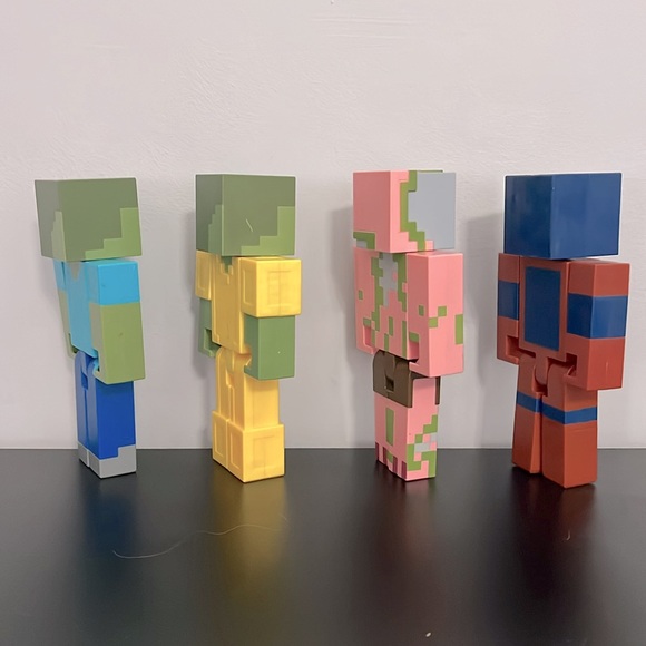 Minecraft | Toys | Minecraft Large Poseable Action Figure Lot | Poshmark